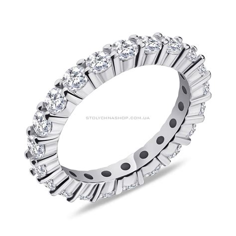 Каблучка зі срібла з фіанітами арт 7501 5372 Engagement Rings Jewelry Rings