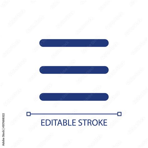 Hamburger Like Menu Pixel Perfect Rgb Color Ui Icon Three Lines More Options Simple Filled