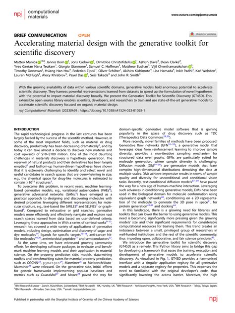 Pdf Accelerating Material Design With The Generative Toolkit For Scientific Discovery