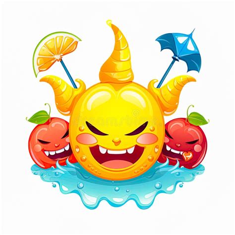 Devil Emoticon Icon Emoji Sticker Cartoon Character Generative Ai