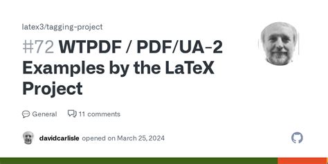 Wtpdf Pdfua 2 Examples By The Latex Project · Latex3 Tagging Project