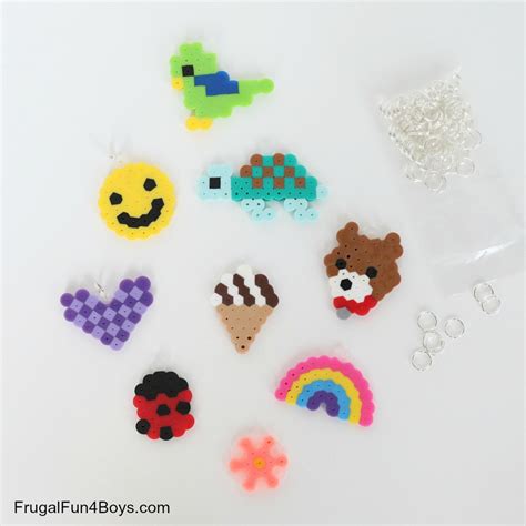 Perler Bead Ideas Necklace Craft Frugal Fun For Boys And Girls