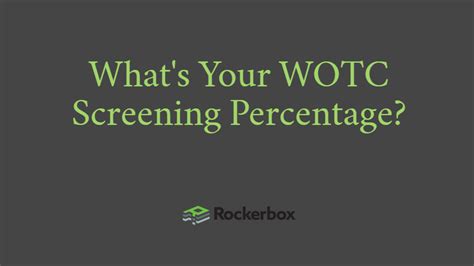 Maximizing Your Wotc Program The Crucial Role Of Screening Percentage