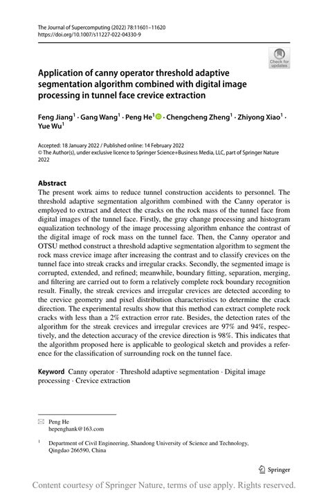 Application Of Canny Operator Threshold Adaptive Segmentation Algorithm