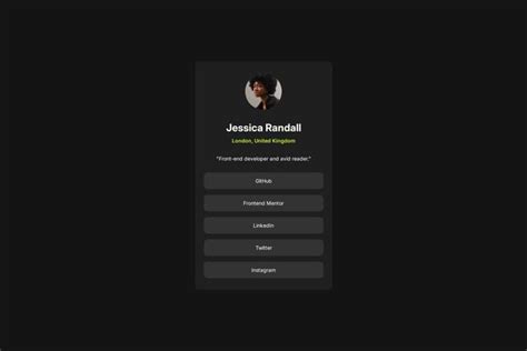 Frontend Mentor Social Links Profile Built Using Basic Html And Css