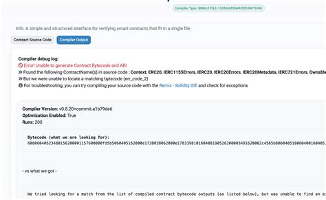 Troubles Verifying Bsc Contract Using Openzeppelin File Smart
