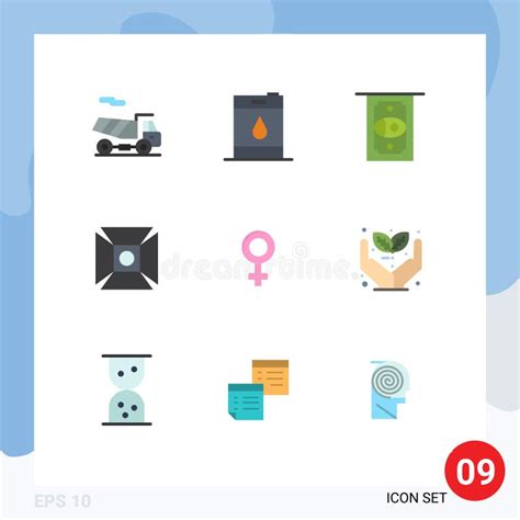 9 Thematic Vector Flat Colors And Editable Symbols Of Eco Gender