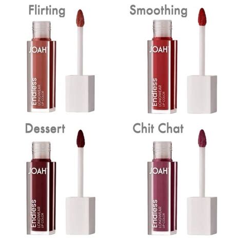 Kiss Makeup Joah Endless Longwear Liquid Lipstick Bundle 4 Shades