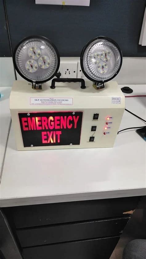 White Electric EXIT LIGHT Box With 2 Led At Rs 3800 In Kolkata ID 26325297691