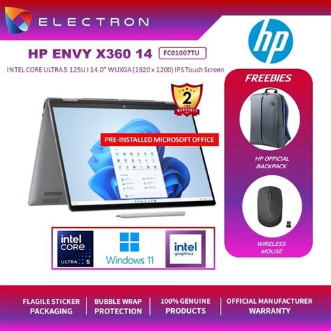 Hp Envy X Fc Tu Wuxga Touch In Laptop Meteor Silver Cu U Gb Gb