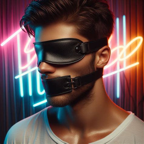 Blindfolded Guy Gagged With Leather By Cybertied On Deviantart