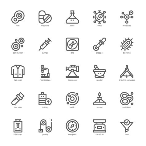 Science Icon Pack For Your Website Mobile Presentation And Logo
