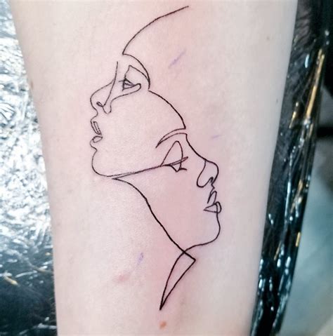 Two Face Gemini Tattoo