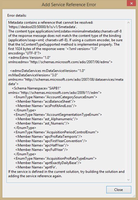Solved Sap B1 Service Layer Wcf Sap Community