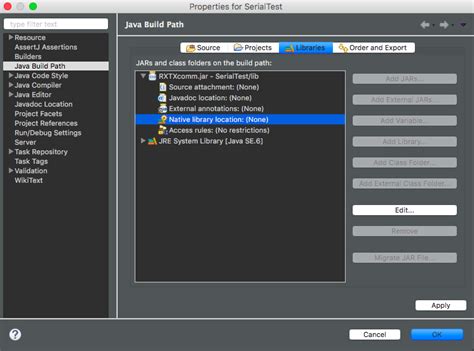 Rxtx Java Eclipse On Mac Stack Overflow