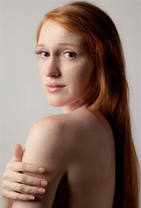 Freckled Beauty Stock Image Image Of Cute Implied Gorgeous 32667079