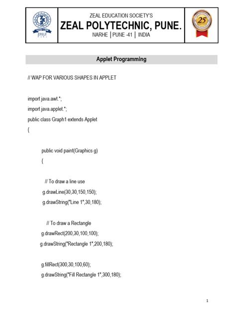 Unit 5 Applet Programs Pdf Computers