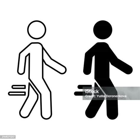 걷기 아이콘 흑인과 백인 벡터 아이콘 의 걷는 사람 보행자 픽토그램 지도 표지판 다이어그램 도시 지향 내비게이션 응용 프로그램 및 인포그래픽용 0명에 대한 스톡 벡터 아트