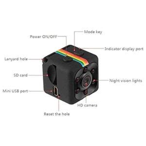 SQ11 Mini Cube Action Camera Full HD 1080P Or Hidden Camera