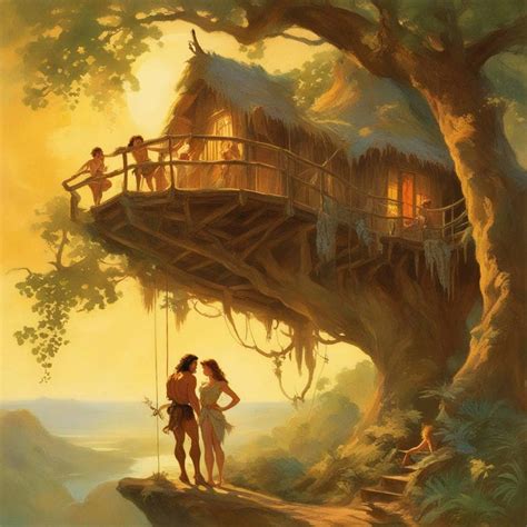 Tarzan Jane Korak And Tree House By Zenart07 On Deviantart