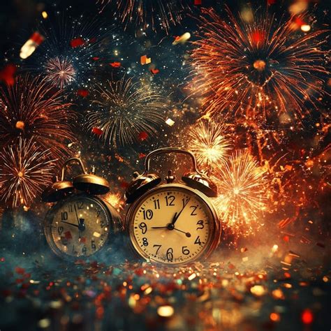 New Years Eve Countdown Clock Image Premium Ai Generated Image