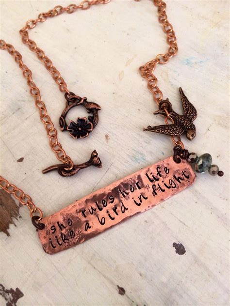 Custom Copper Necklace Stevie Nicks Style Customize With Etsy
