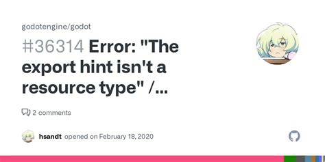 Error The Export Hint Isnt A Resource Type Expected A Constant