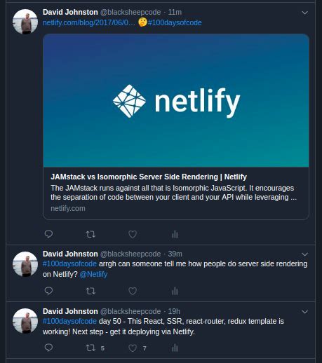 React Server Side Rendering And Netlify A Story In Three Tweets Rprogrammerhumor