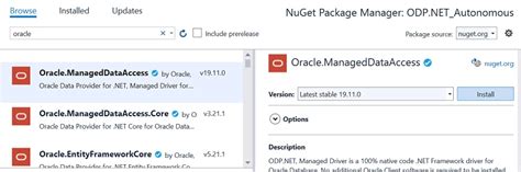 Developing Net Applications For Oracle Database On Premises