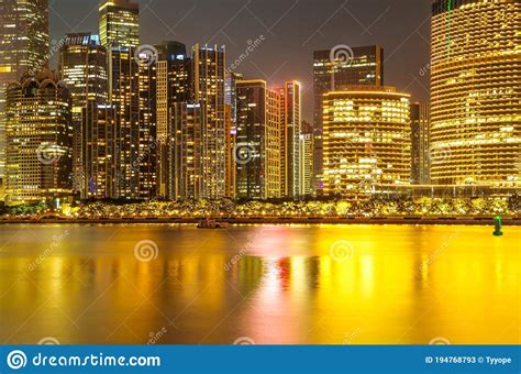 Beautiful Night View Of Cbd In Guangzhou China Stock Image Image Of