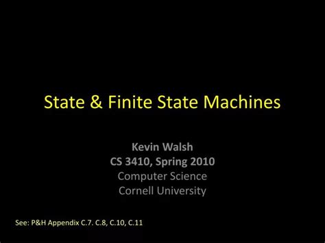Ppt State And Finite State Machines Powerpoint Presentation Free Download Id2482363