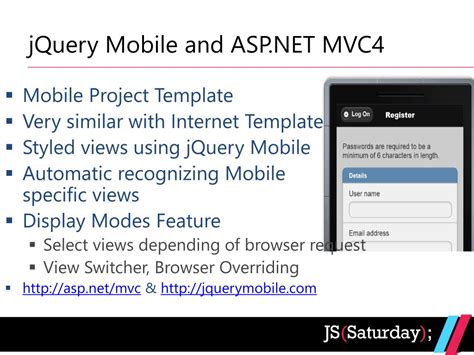 ppt mobile web with asp mvc and jquery mobile powerpoint