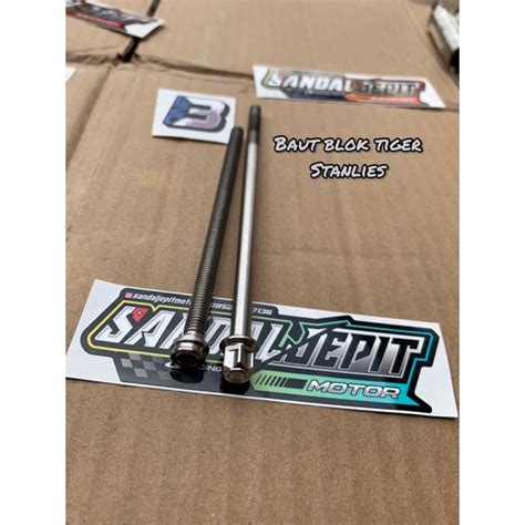 Jual Baut Blok Baut Ancer Stanlies Pnp Cb Gl Mp Tiger Shopee Indonesia