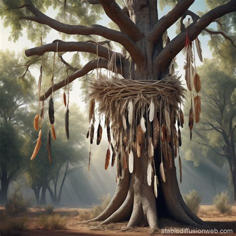 Sacred Trees Of Native American Cultures Stable Diffusion Online