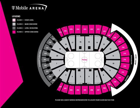 T Mobile Arena Nhl Seating Chart Seating