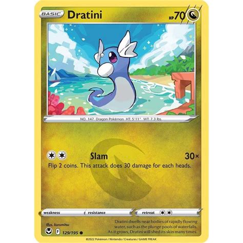 Dratini 129195 Pokemon Card Shopee Philippines