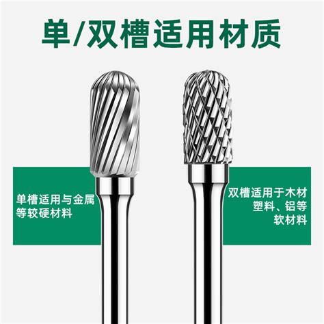 钨钢磨头3mm硬质合金旋转锉圆柱形内磨头电磨机打磨金属扩孔铣刀 虎窝淘