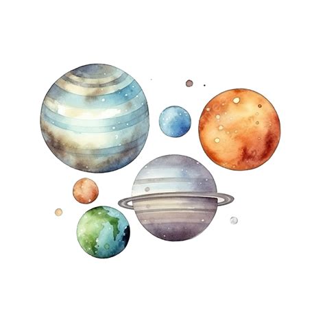 태양계 행성과 지구 수채화 수채화 그림 수채화 우주 행성 Png 일러스트 및 이미지 에 대한 무료 다운로드 Pngtree
