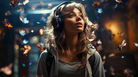 Premium Ai Image Girl In Vr Glasses