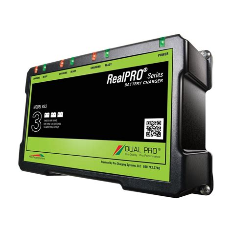 Dual Pro Battery Charging Recreatn Series Triple Output Charger 3 6amp