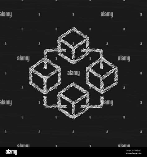 Blockchain White Sketch Vector Icon Cryptocurrency Blocks Vector Stock Vector Image And Art Alamy
