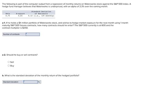 Solved The Following Is Part Of The Computer Output From A Chegg Com