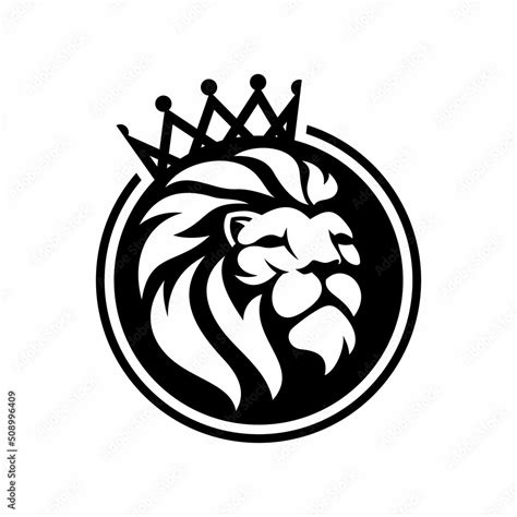 Lion King Logo Vector Illustration Stock Vector Adobe Stock