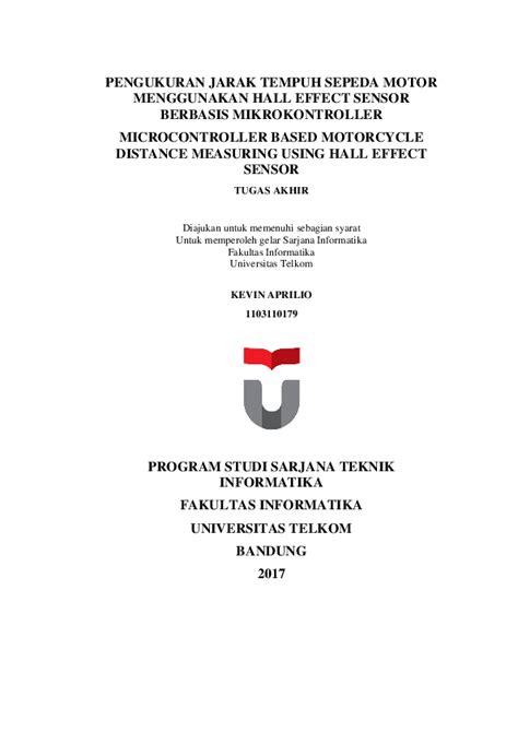 Pdf Pengukuran Jarak Tempuh Sepeda Motor Menggunakan Hall Effect