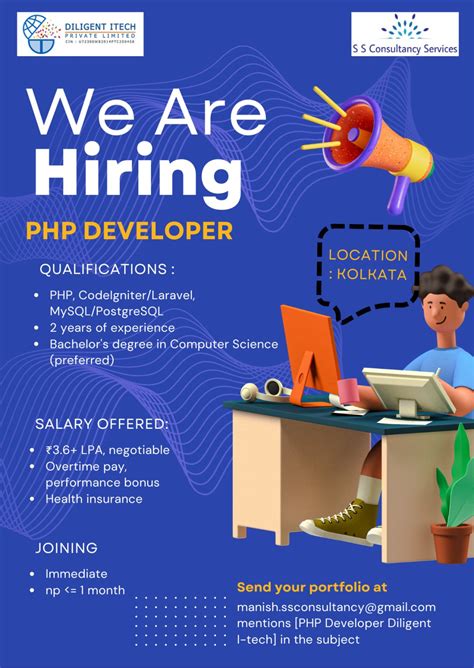 Ss Consultancy On Linkedin Php Developer Kolkata Fulltime Job