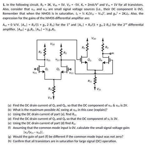 Solved 1 In The Following Circuit Rp 3K Vpp 5V Vss Chegg Com