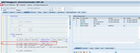 exploring abap debugger[3] abap debugging controls discovering abap