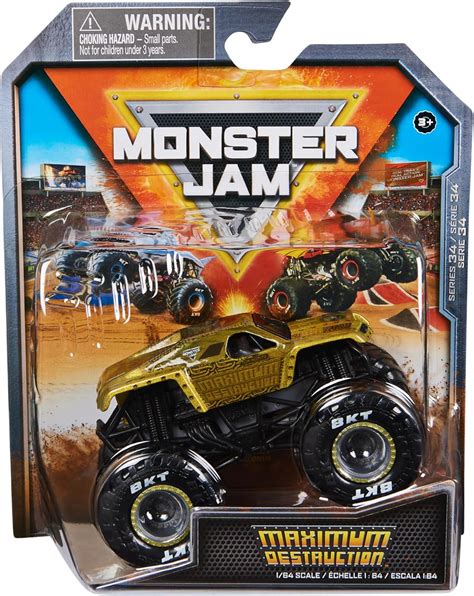 Monster Jam Oficial Max D Monster Truck Vehículo Fundido A Presión