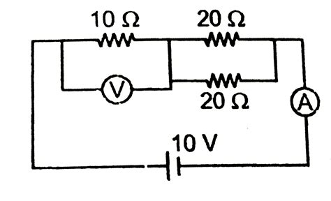 A Circuit Is Shown In The Figure The Ratio Of Readings Of Ideal Voltm
