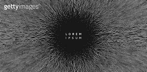 Small Particles Strive Out Of Center Array With Dynamic Particles Abstract Grid Design Vector